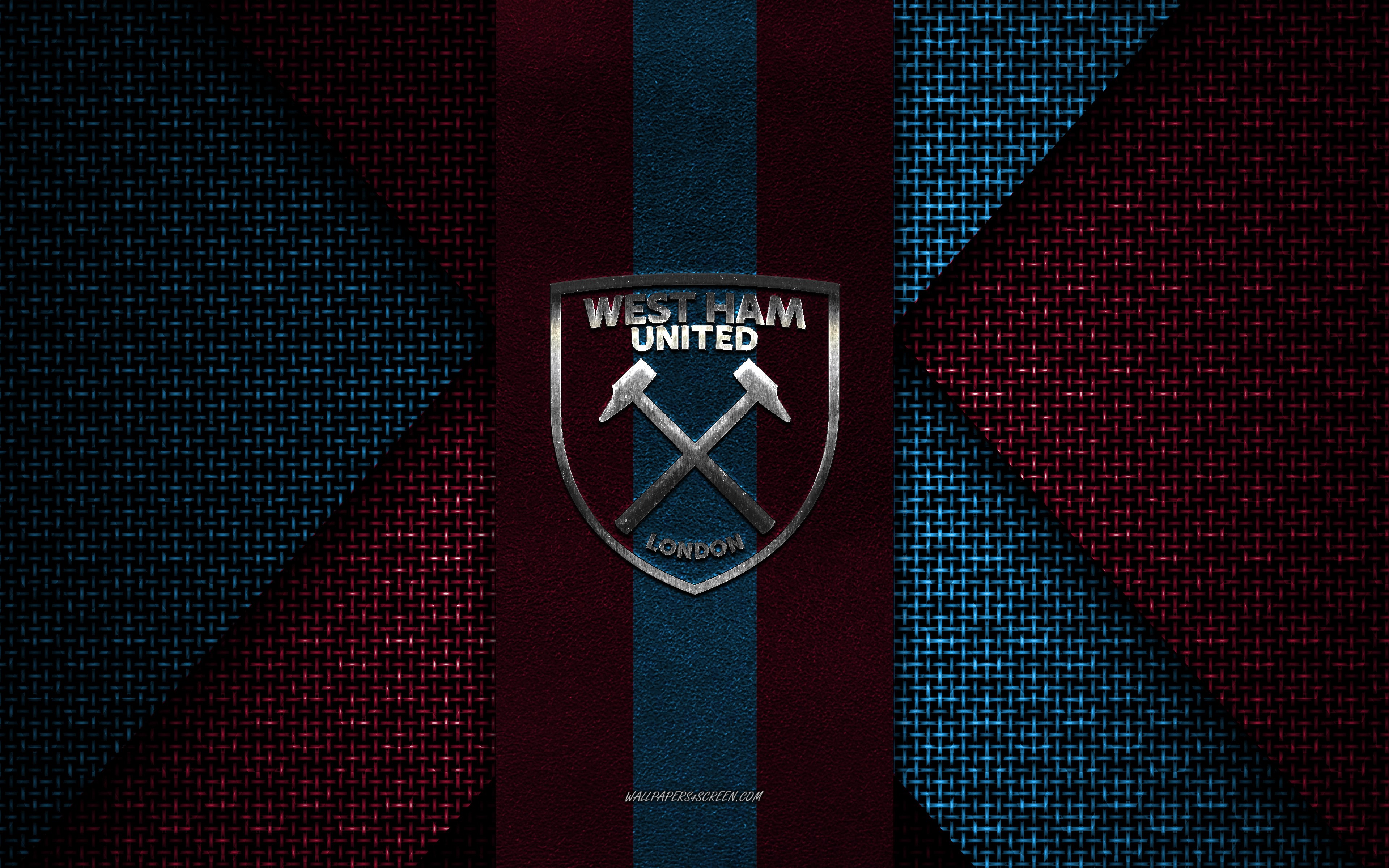 Download wallpapers West Ham United FC, Premier League, burgundy blue ...