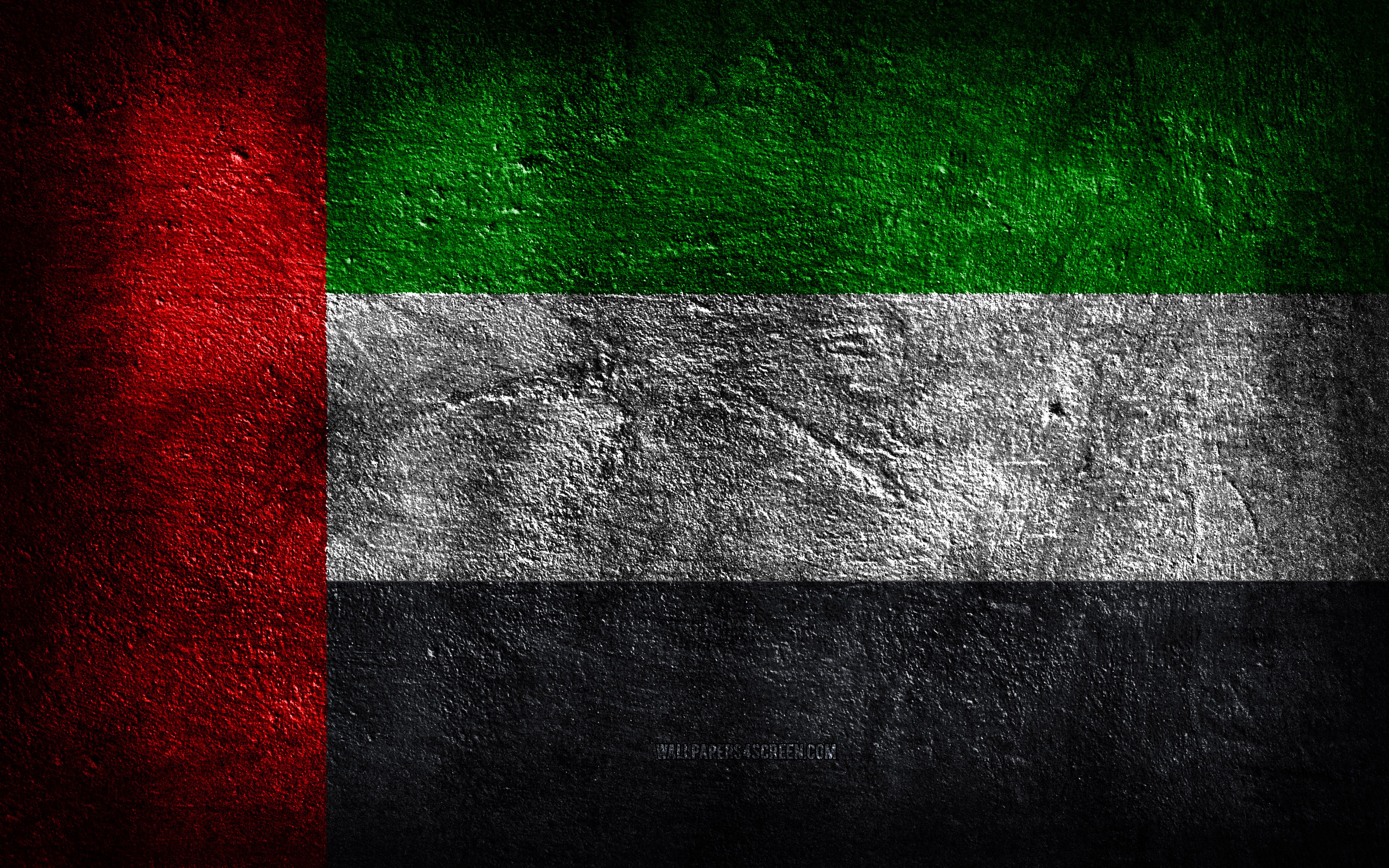Download wallpapers 4k, United Arab Emirates flag, stone texture, Flag ...